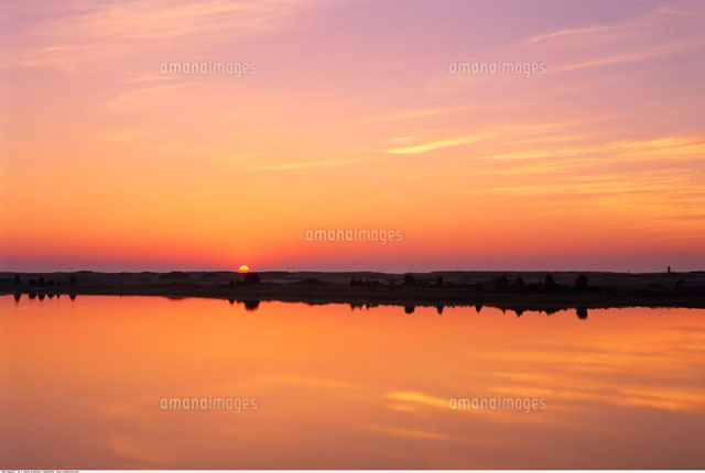 Sunrise at The Lagoon Cape Poge Bay[20025134267]の写真素材・イラスト素材｜アマナイメージズ