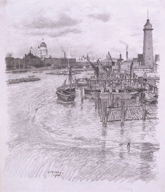 The Crown of London, by Thomas Robert Way. England, 19th-20[20048000191 ...