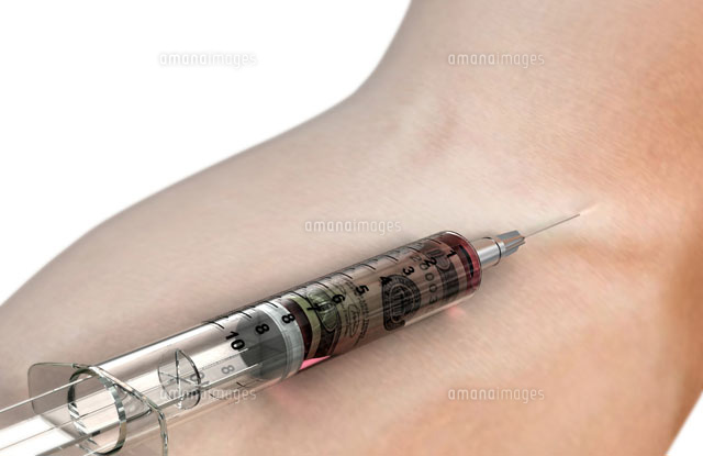 Money injection[20049004210]の写真素材・イラスト素材｜アマナイメージズ