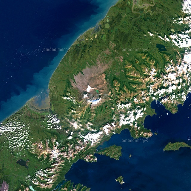 Aniakchak Volcano, Alaska, Usa, True Colour Satellite Image[20053000365 ...