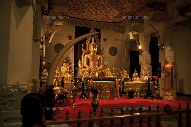 Interior of the Temple of the Tooth, Kandy, Sri Lanka, Asia[20062056026 ...
