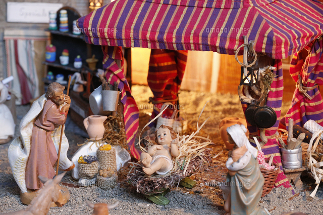 Christmas crib, Rome, Lazio, Italy, Europe[20062091851]の写真素材・イラスト素材｜アマナ ...