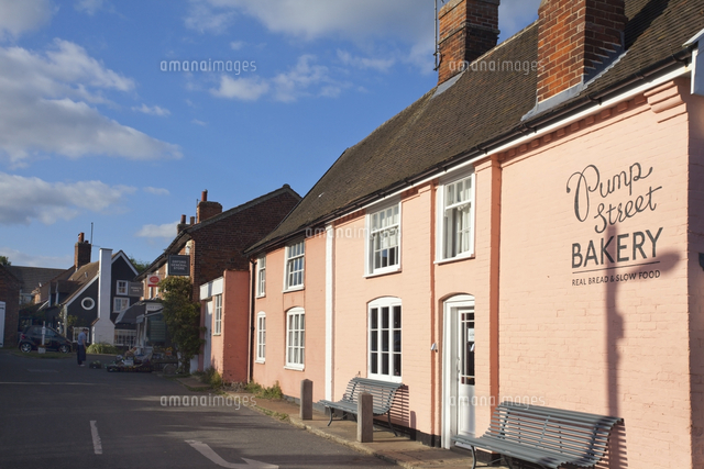Bakery in a Suffolk Pink building on Pump Street, Orford, Suffolk ...