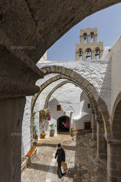 The Inner Courtyard, Monastery of St. John the Theologian, UNESCO World ...