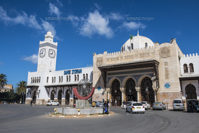 Beautiful colonial railway station of Oran, Algeria, North Africa ...