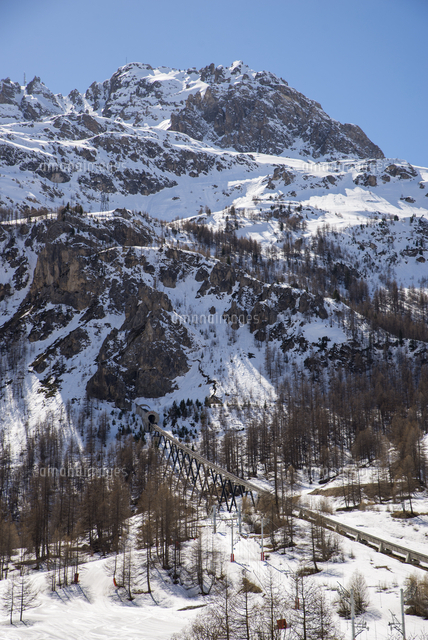 Hotels, bars and restaurants, Val D'Isere, Savoie, French Alps, France ...