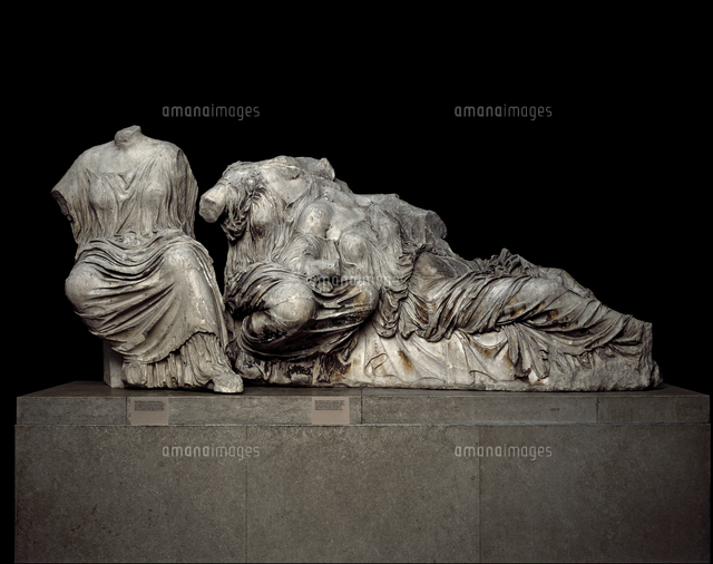 Colossal winged bull from the Palace of Sargon II[20065001217]の写真素材 ...