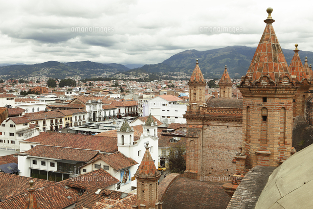 View over the roofs of Cuenca, the New Cathedral, Cathedral[20080001165 ...
