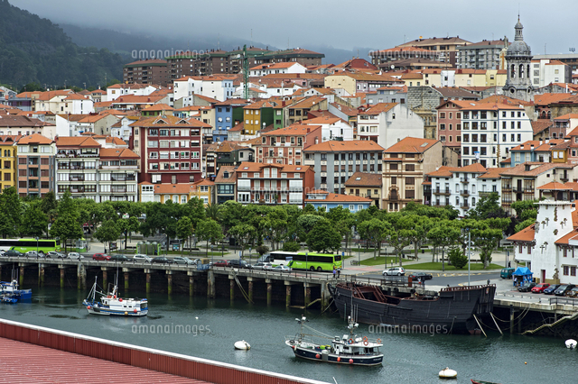 Entry to the fishing port, Bermeo, Bizkaia Province, Basque[20080006573 ...