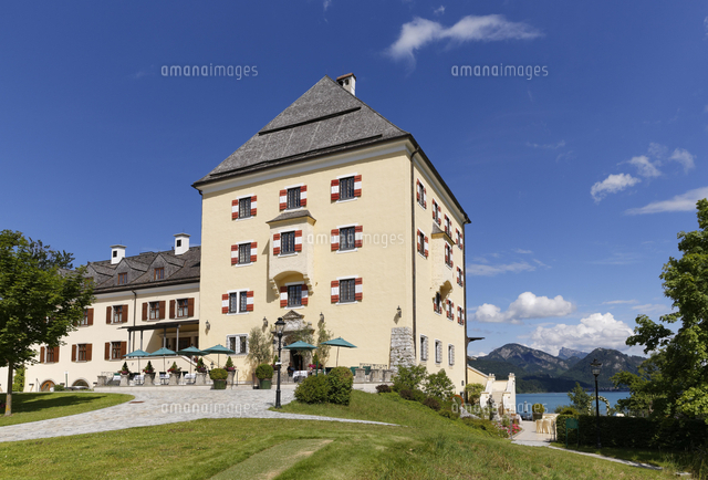 Schloss Fuschl castle, Fuschlsee lake, Salzkammergut[20080021610]の写真素材 ...
