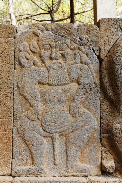 Relief on the north gate of the Hittite fortress of[20080024808]の写真素材 ...