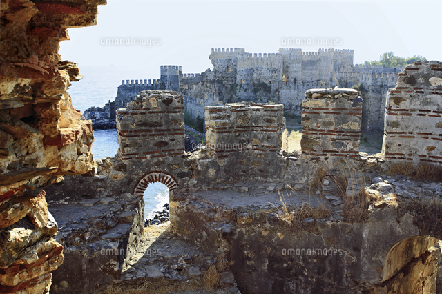 View of Mamure castle ruins, Anamur, Turkey[20085004343]の写真素材・イラスト素材 ...