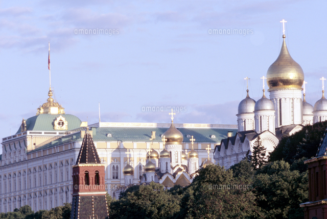 View of Moscow Kremlin Fortress, Moscow, Russia[20085013021]の写真素材・イラスト ...