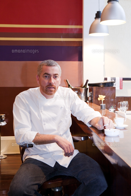South America, Brazil, Sao Paulo, Brazilian chef Alex Attala in the ...