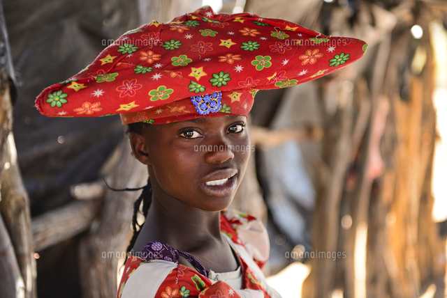 Herero tribal girl portrait, Damaraland, Namibia, Africa[20088059772]の ...