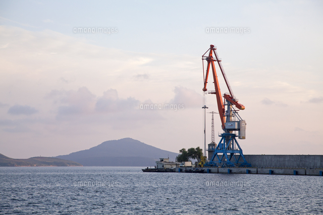 The port at Rason, used by Russia for exporting coal and other ...