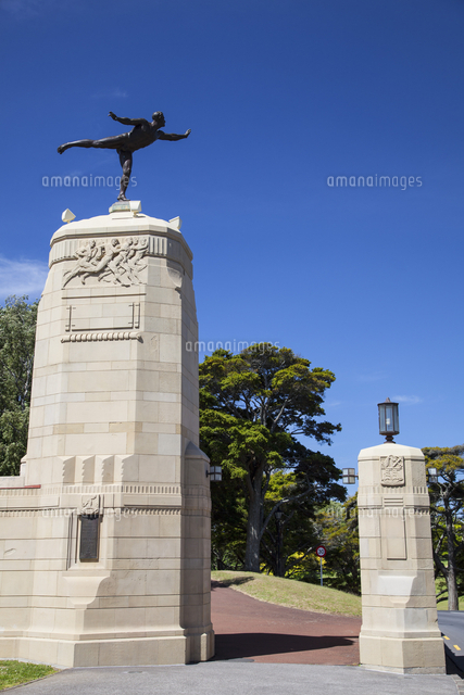 Gate of Auckland Domain, Auckland, North Island, New Zealand ...