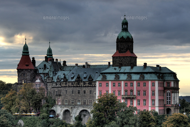 Ksiaz (Schloss Furstenstein) castle, Silesia, Poland[20088064731]の写真素材 ...