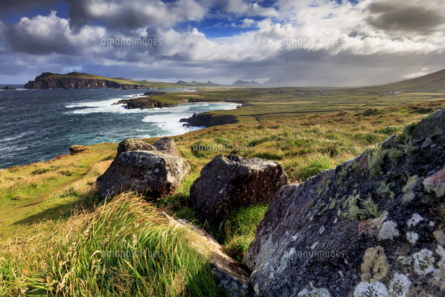 Europe, Northern Europe, Ireland, Kerry, Dingle, View over ...