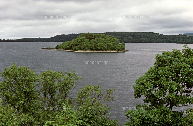 THE LAKE ISLE OF INNISFREE, LOUGH GILL, COUNTY SLIGO, IRELAND DEPICTED ...