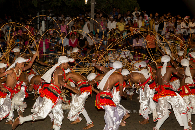 KANDY, SRI LANKA - AUGUST 27: Participants of the Esala Perahera. A ...