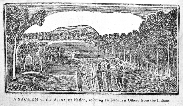 A Sachem of the Abenakee Nation rescuing an English Officer ...