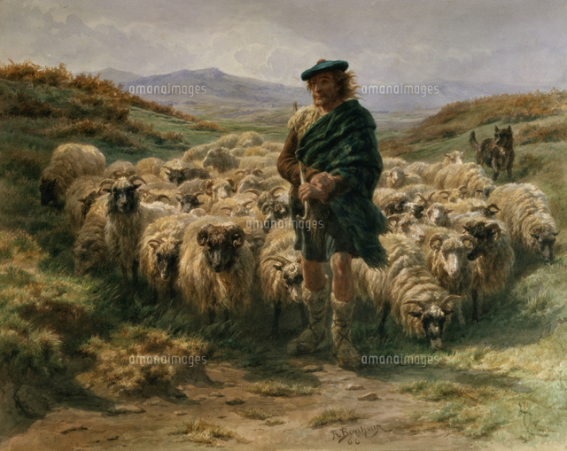 The Highland Shepherd, watercolour[22040039677]の写真素材・イラスト素材｜アマナイメージズ