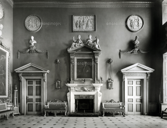 The Hall at Ditchley Park, Oxfordshire, from 'The English Ma ...