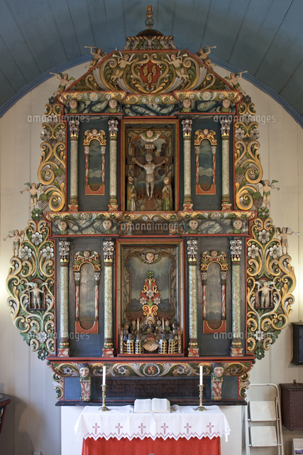 Altarpiece, Mo I Rana church, 1765[22040058979]の写真素材・イラスト素材｜アマナイメージズ