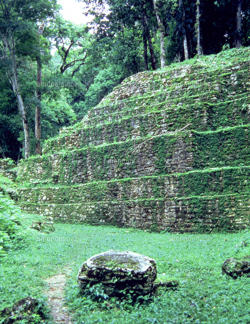 Detail of the lower section of the Temple of the Labyrinth,[22040101918 ...