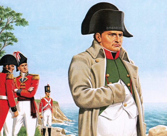 Napoleon gazing out at the ocean from St Helena[22040122010]の写真素材・イラスト ...