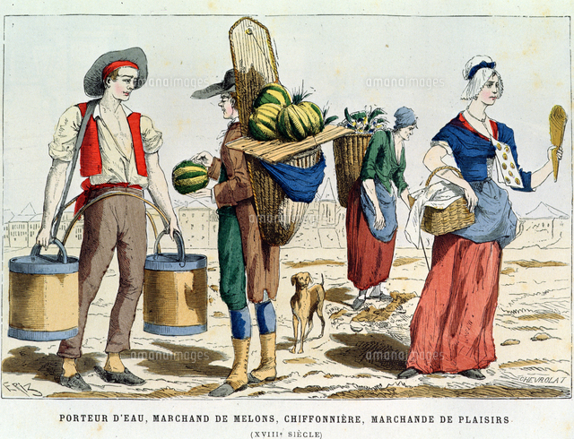 Water Carrier; Melon Seller, Rag-and-Bone Woman and Confecti ...