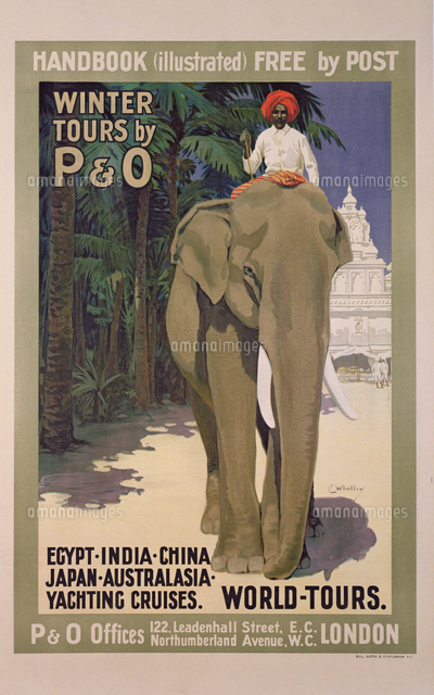 Poster advertising Winter tours by P & O[22040154480]の写真素材・イラスト素材｜アマナイメージズ
