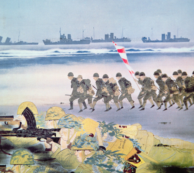 Japanese invasion of Guam[22040160746]の写真素材・イラスト素材｜アマナイメージズ