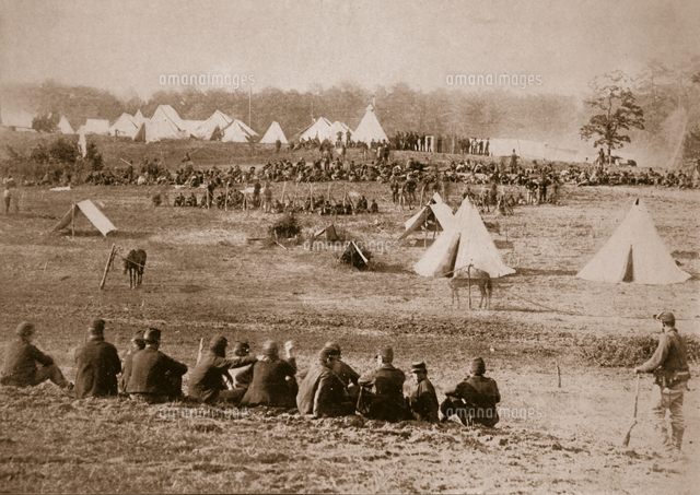 Camp of Confederate Prisoners, 1861-65[22040184948]の写真素材・イラスト素材｜アマナイメージズ