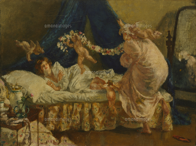 The Arrival of Cupid, from 'Memories of my Dead Wife' by Geo ...