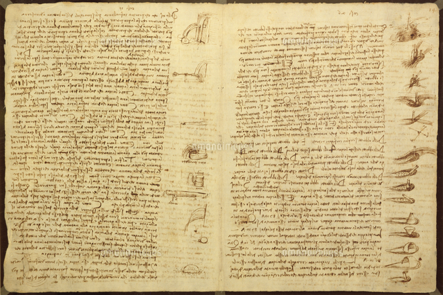 A page from the Codex Leicester, 1508-12[22040210273]の写真素材・イラスト素材｜アマナイメージズ