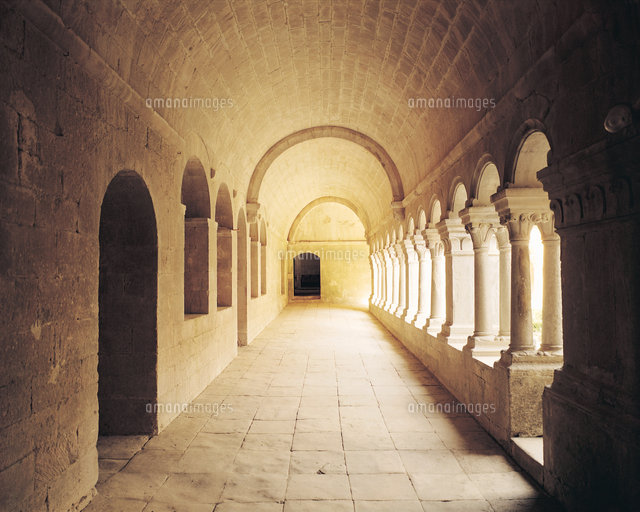 Interior view of the cloister, founded in 1148[22040218274]の写真素材・イラスト素材 ...