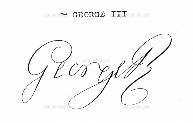 Signature of King George III[22040232430]の写真素材・イラスト素材｜アマナイメージズ