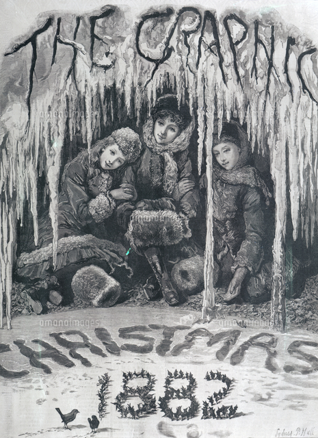 Front cover of 'The Graphic', Christmas 1882[22040233354]の写真素材・イラスト素材 ...