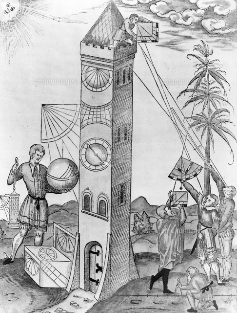 An Illustration from Sebastian Munster's 'Rudimenta Mathemat ...