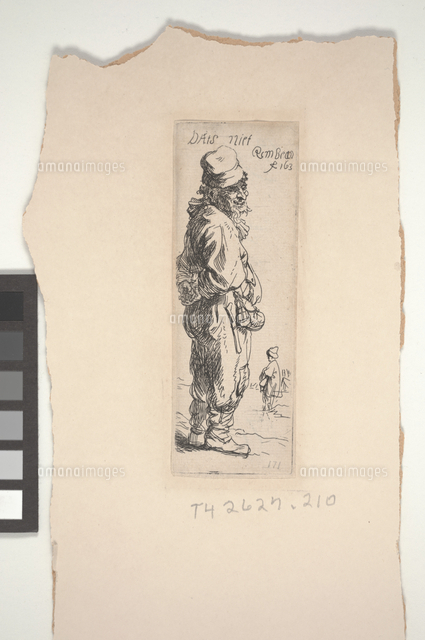 Beggar Answering, 1634 (etching)[22040248746]の写真素材・イラスト素材｜アマナイメージズ