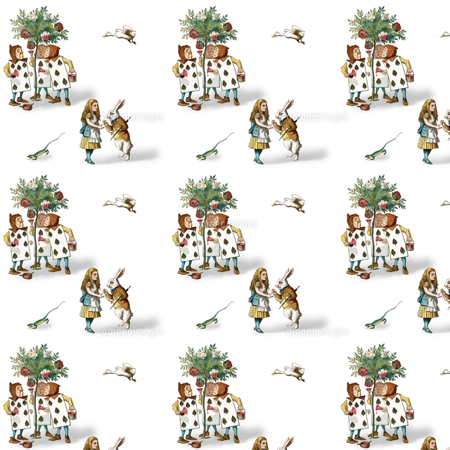Repeating Pattern - Alice and Gardeners[22048001439]の写真素材・イラスト素材｜アマナイメージズ