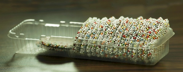 Nonpareilles (chocolate biscuits covered with hundreds and t ...