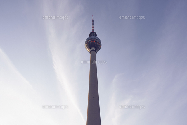 Television Tower against blue sky, Berlin, Germany[11016045145]の写真素材 ...