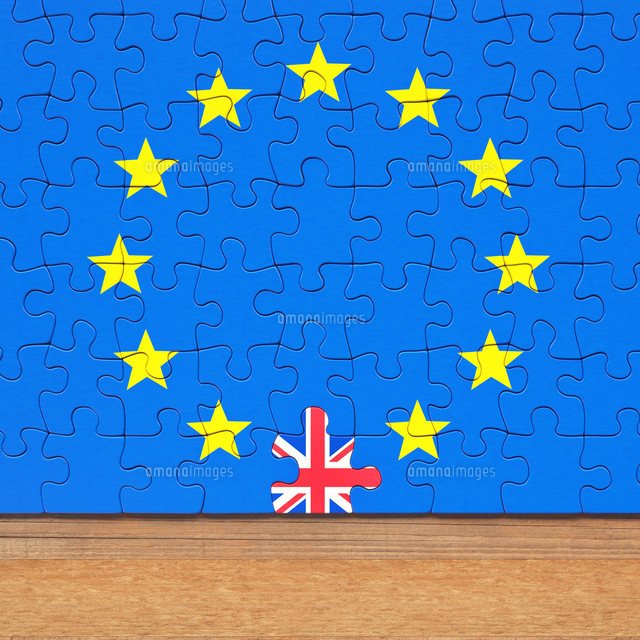 Brexit jigsaw puzzle, illustration[11068012720]の写真素材・イラスト素材｜アマナイメージズ