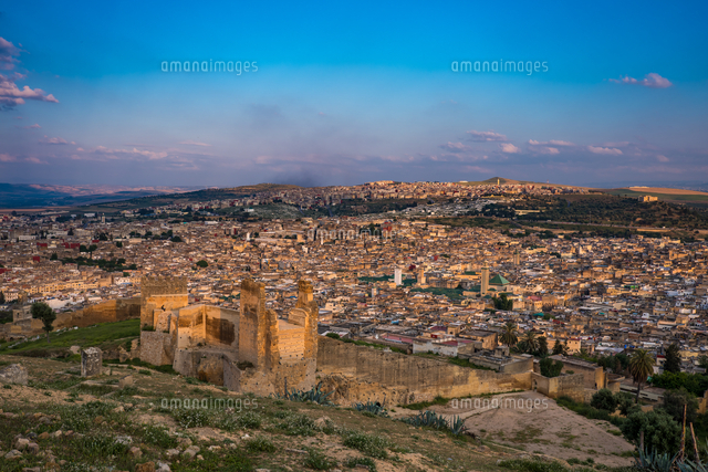 bird view of Fez[11116001561]の写真素材・イラスト素材｜アマナイメージズ
