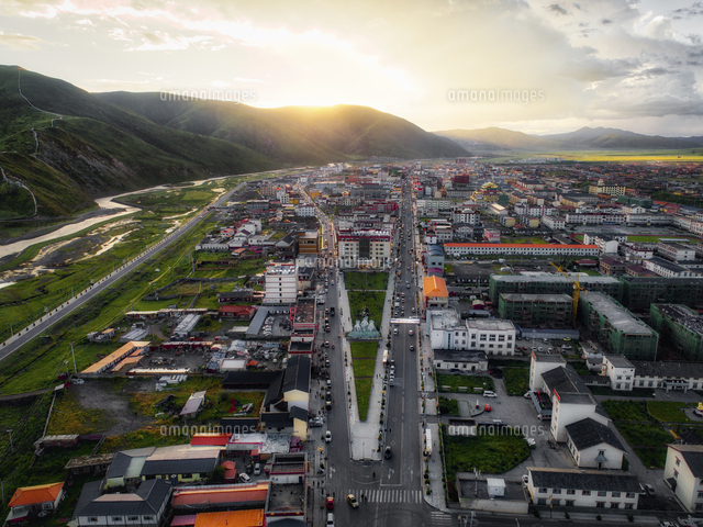 aerial photography of Seke Town,Sichuan Province,China[11116007047]の写真 ...