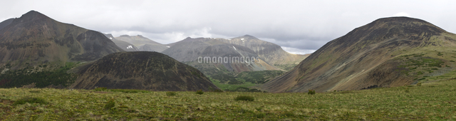Volcanic landscape in the Itcha Mountains in the Chilcotin region of ...