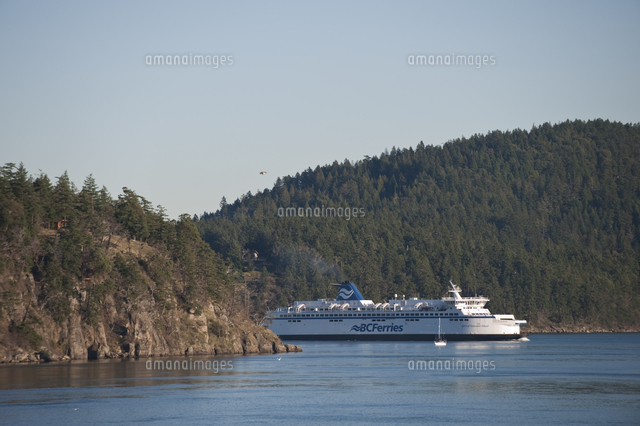BC Ferries Spirit Class vessels in Active Pass, Gulf Islands, BC ...